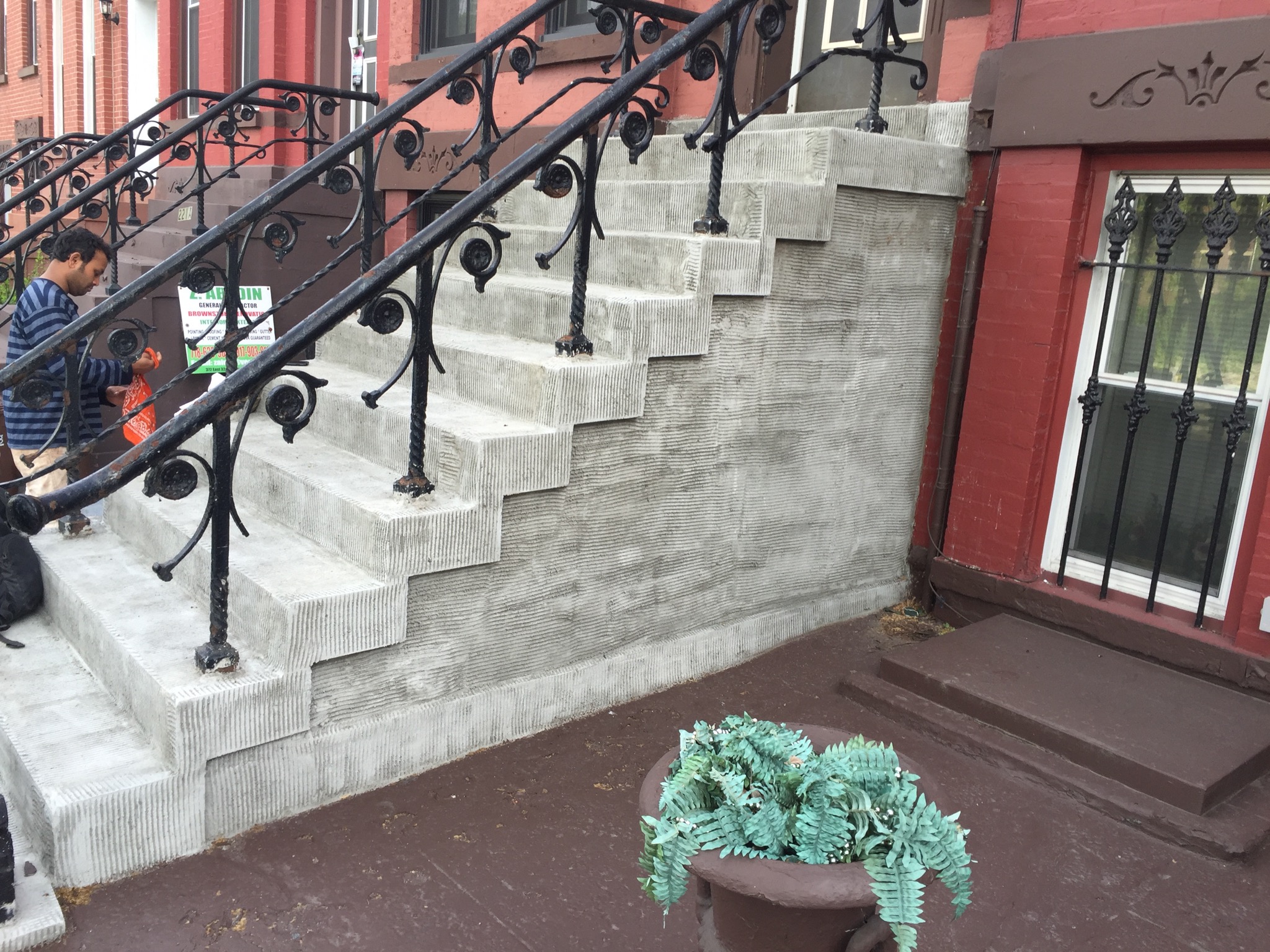 Brownstone Front Stoop Reno | Brownstone Cyclone