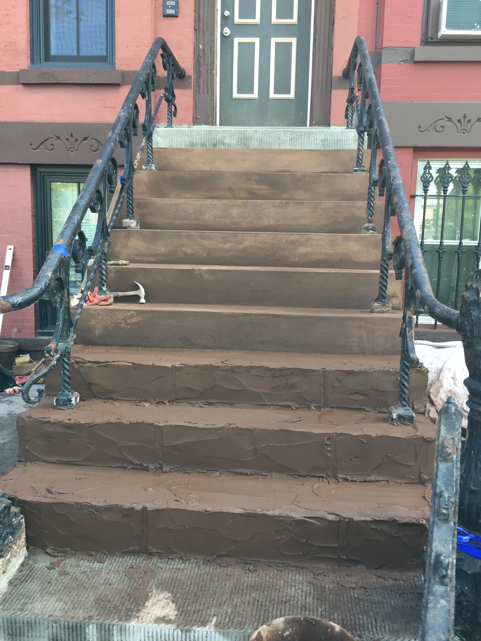 Brownstone Front Stoop Reno | Brownstone Cyclone