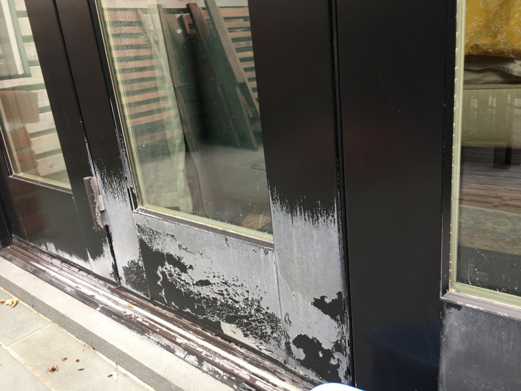 How to get white (efflorescence) stains off of brick and metal ...